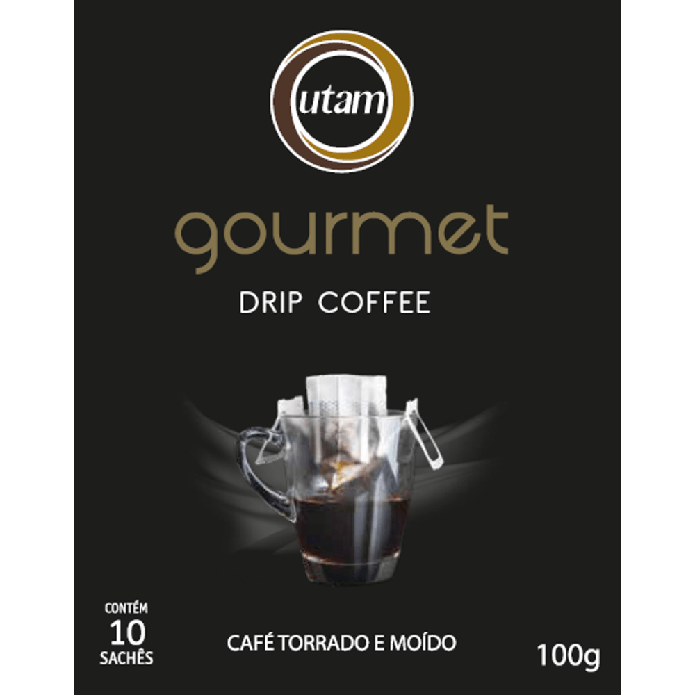 Café Utam Gourmet Drip Coffee 10 sachês - Grupo Utam