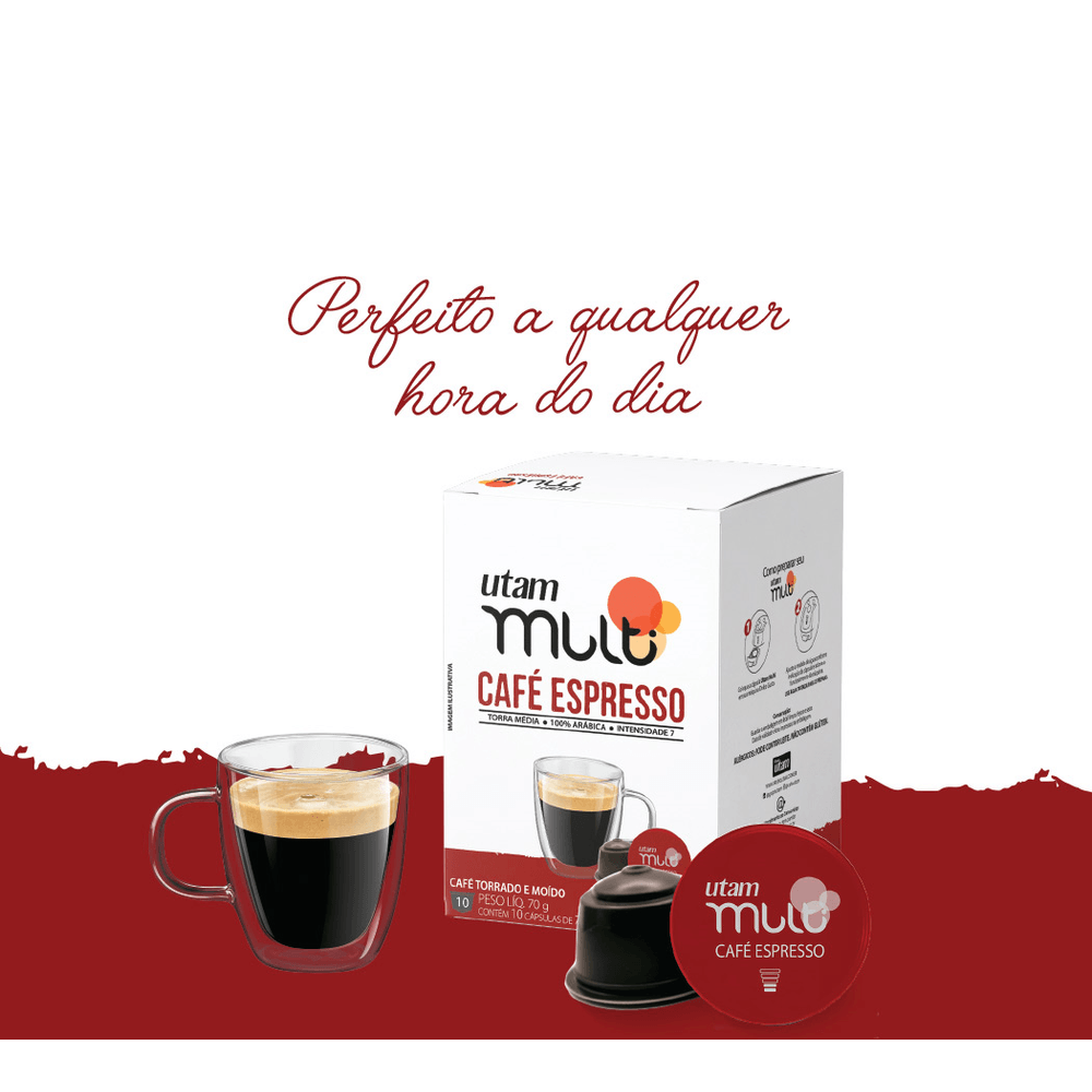 Café Espresso Utam Multi 10 cápsulas - Compatíveis Dolce Gusto ...